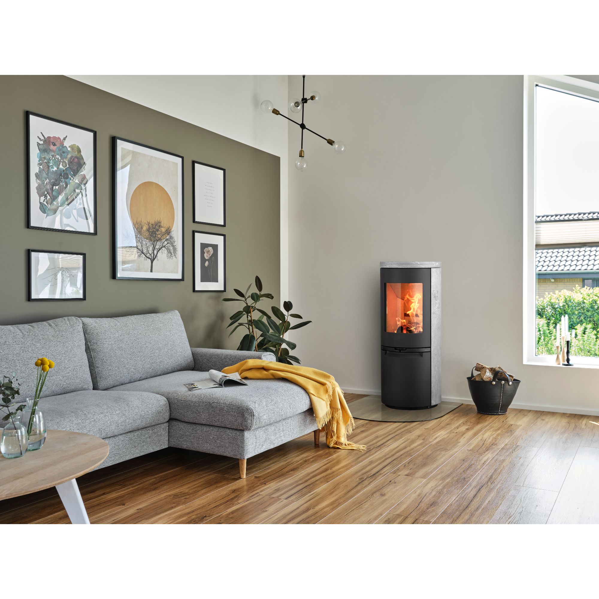 HETA SCAN-LINE 900 Sidoglas Täljsten - Kaminbutiken